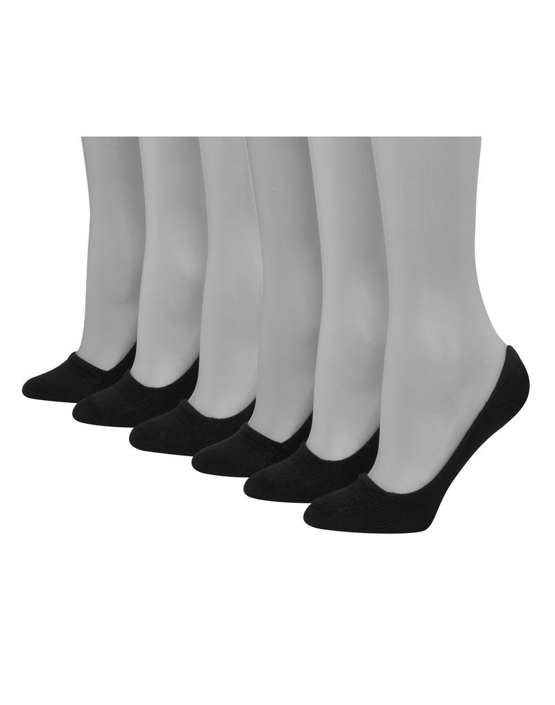 Hanes Womens Invisible Comfort Ballerina Liner 6-Pack (HC726B ...